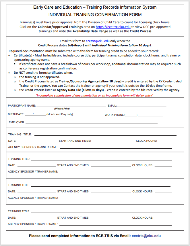 Getting ECE-TRIS Credit for Cox Campus Courses – Cox Campus Support